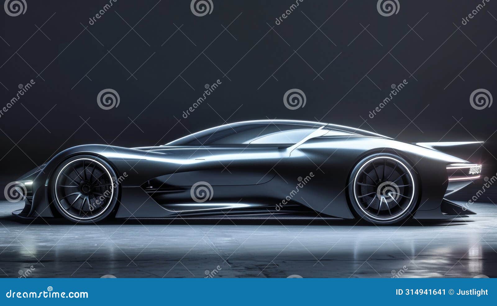 A Closeup of the Side View Showcases the Cars Low Streamlined Profile ...