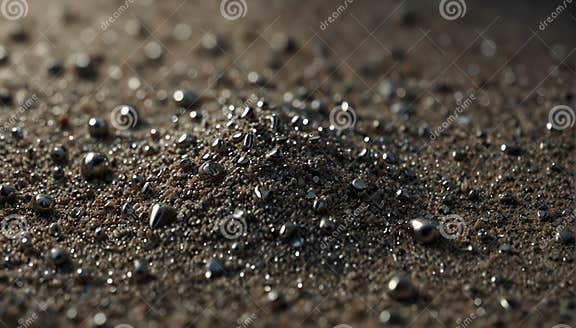 Closeup of Silver Sand Texture Ai Generated Stock Illustration ...