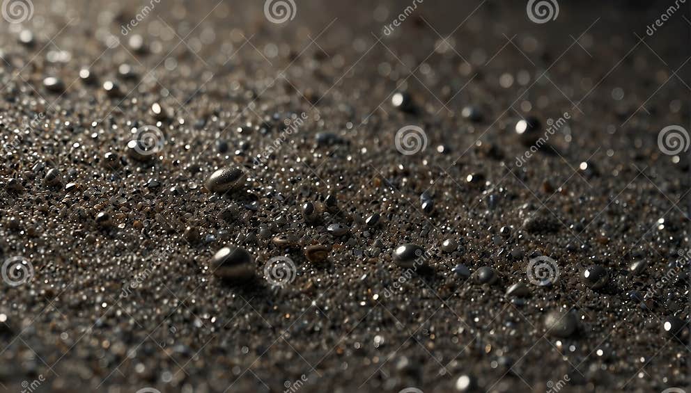 Closeup of Silver Sand Texture Ai Generated Stock Illustration ...