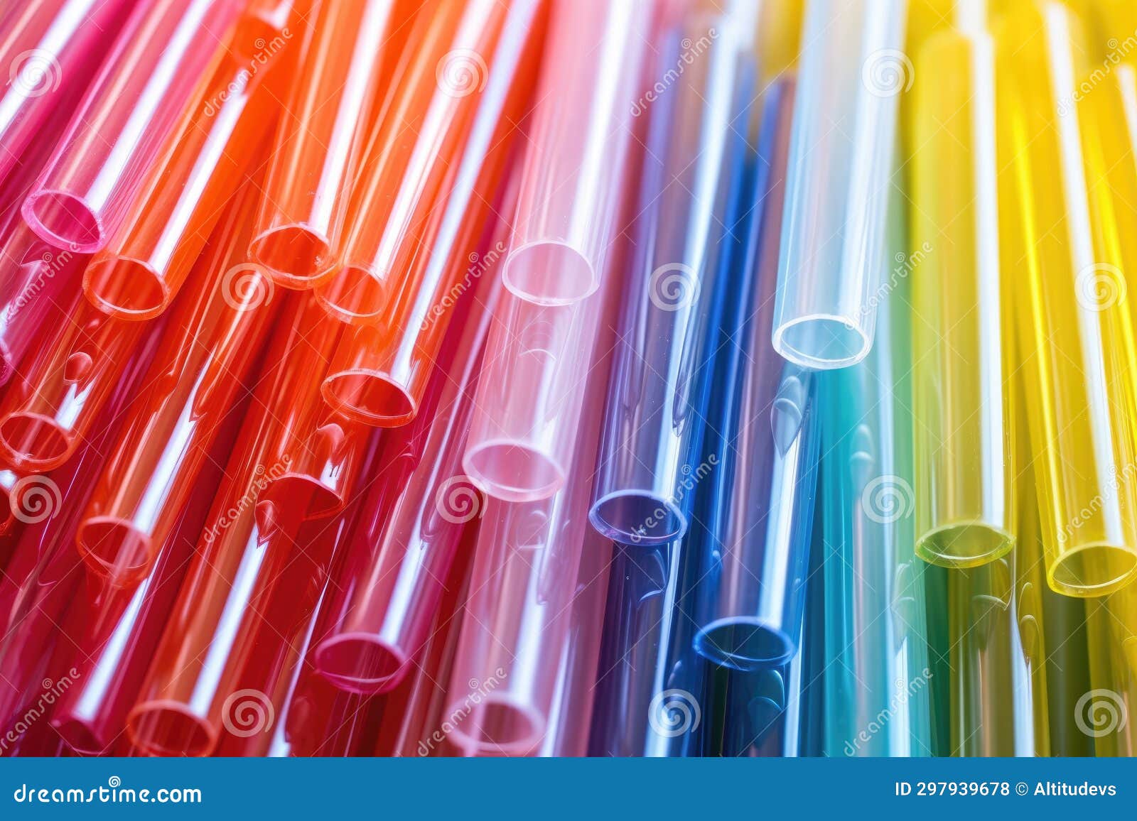 Closeup of a Single-use Plastic Straw Stock Photo - Image of drinking ...