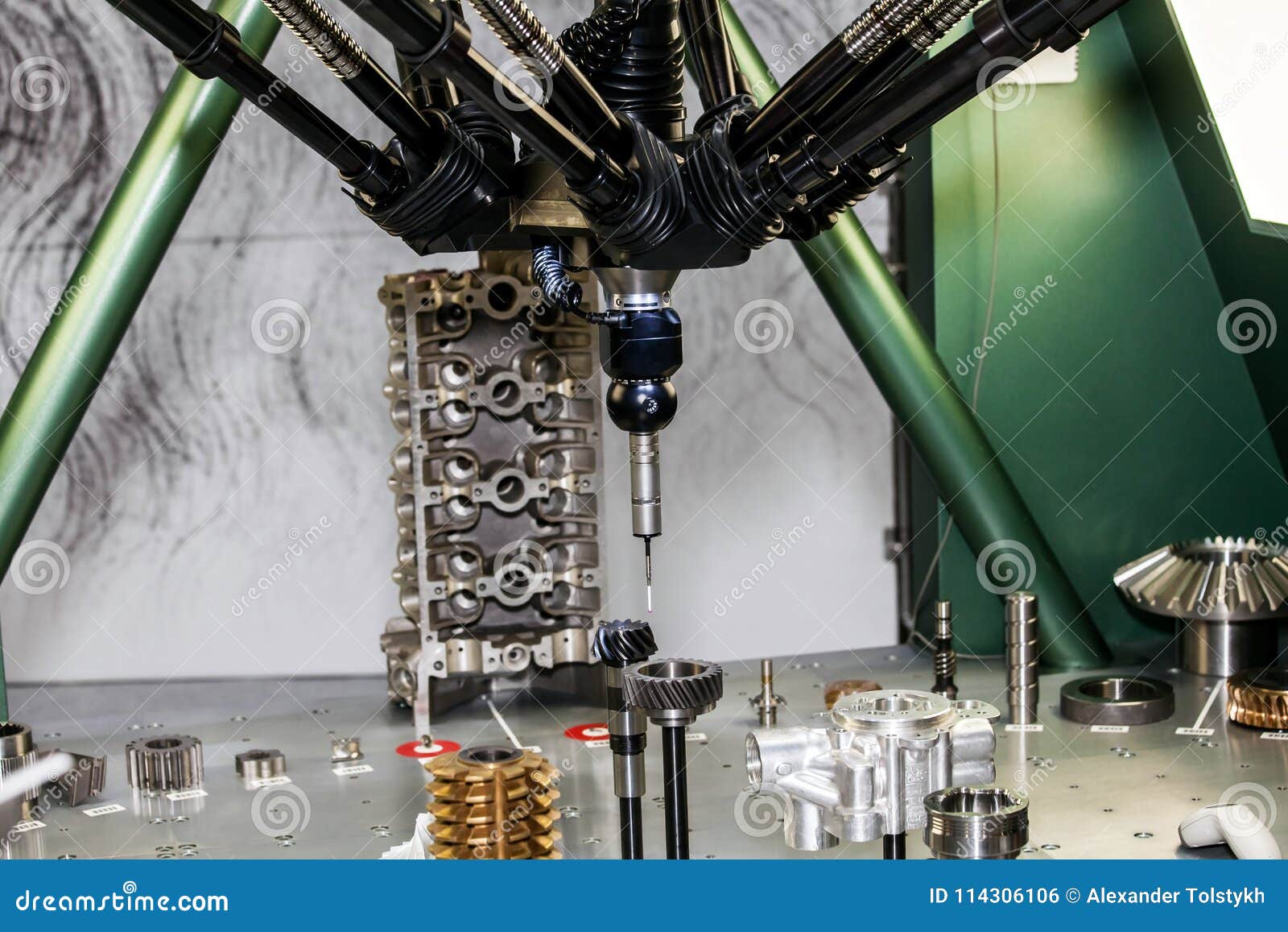 Six-axis Coordinate Measuring Machines Stock Photo - Image of optical ...