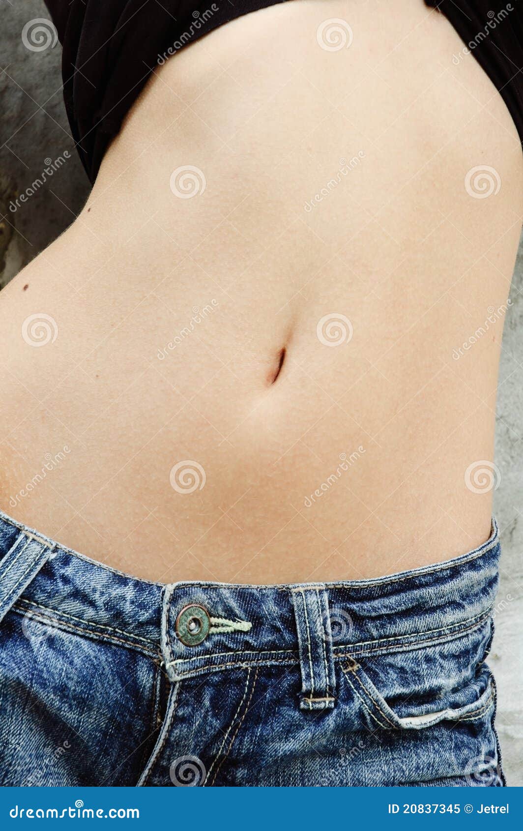 Closeup of Slim Woman S Belly Stock Image - Image of model, fitness ...