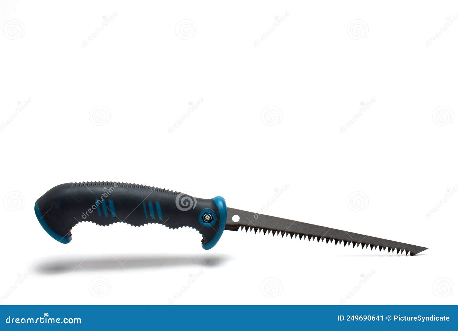 Closeup Small Hand Saw Blade White Background Stock Image - Image of ...