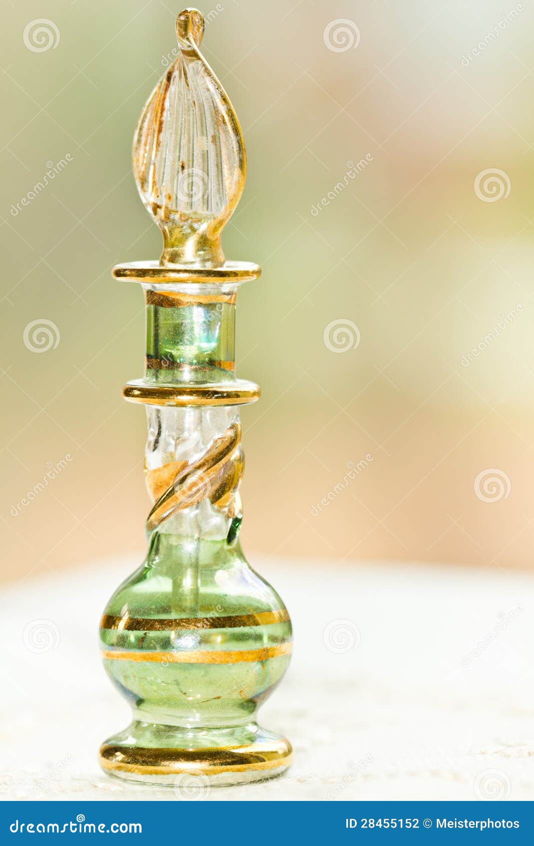 Closeup of Small Perfume Bottle. Stock Photo - Image of ornate ...