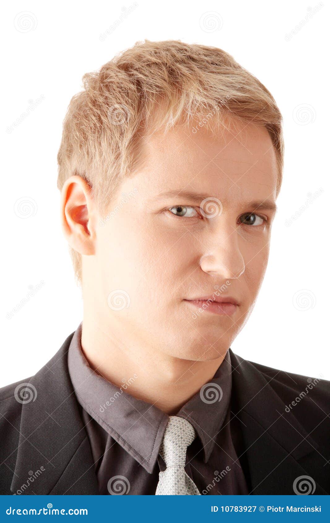 Closeup of a Smart Handsome Business Man Stock Image - Image of look ...