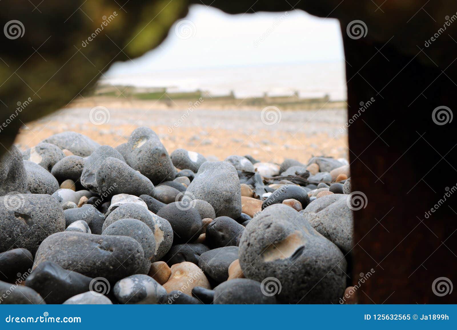 Closeup of Smooth Pebbles Washed Up on the Beach Stock Image - Image of ...