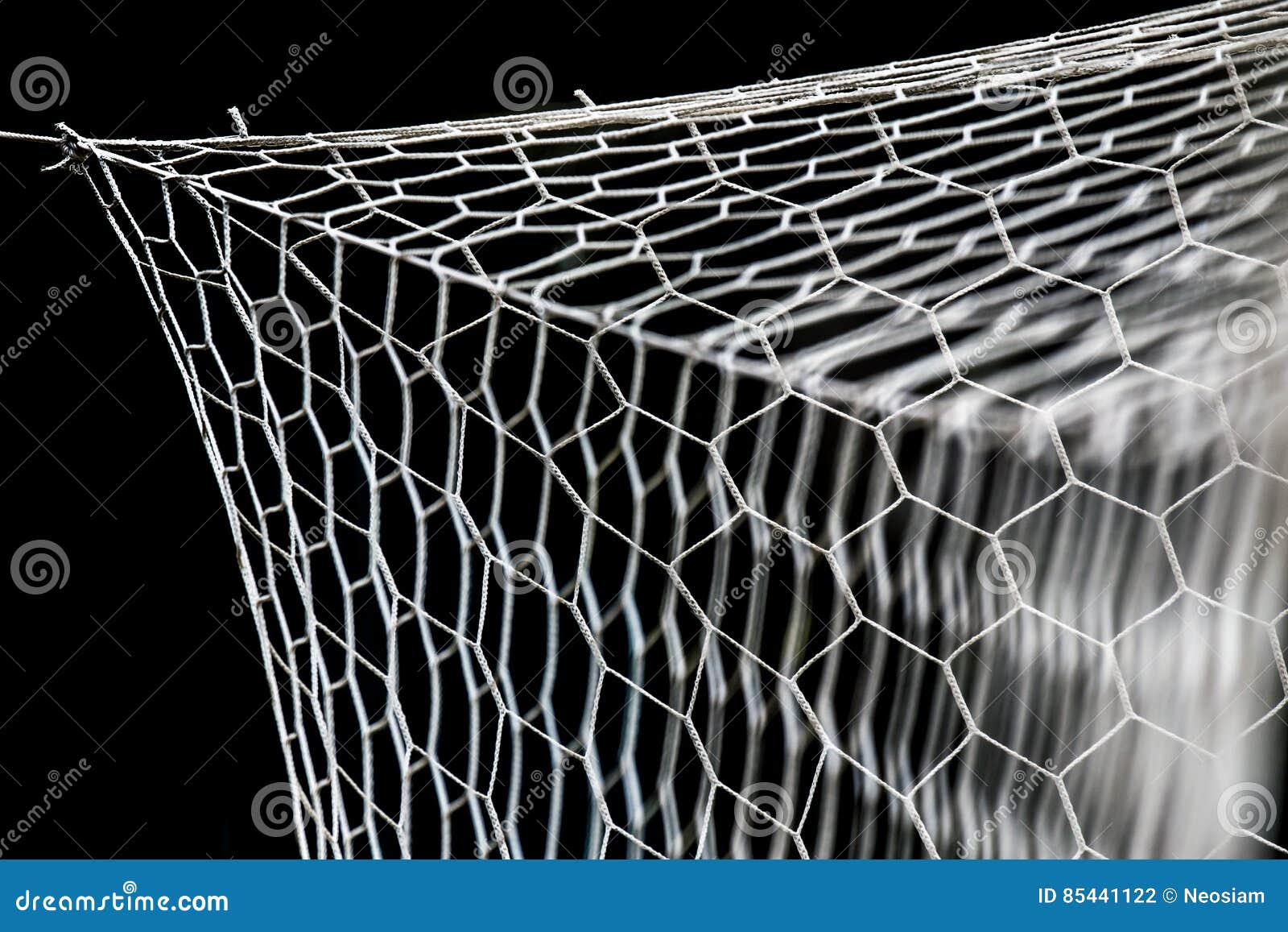 Closeup of Soccer Goal Net. Stock Photo - Image of leisure, outside ...