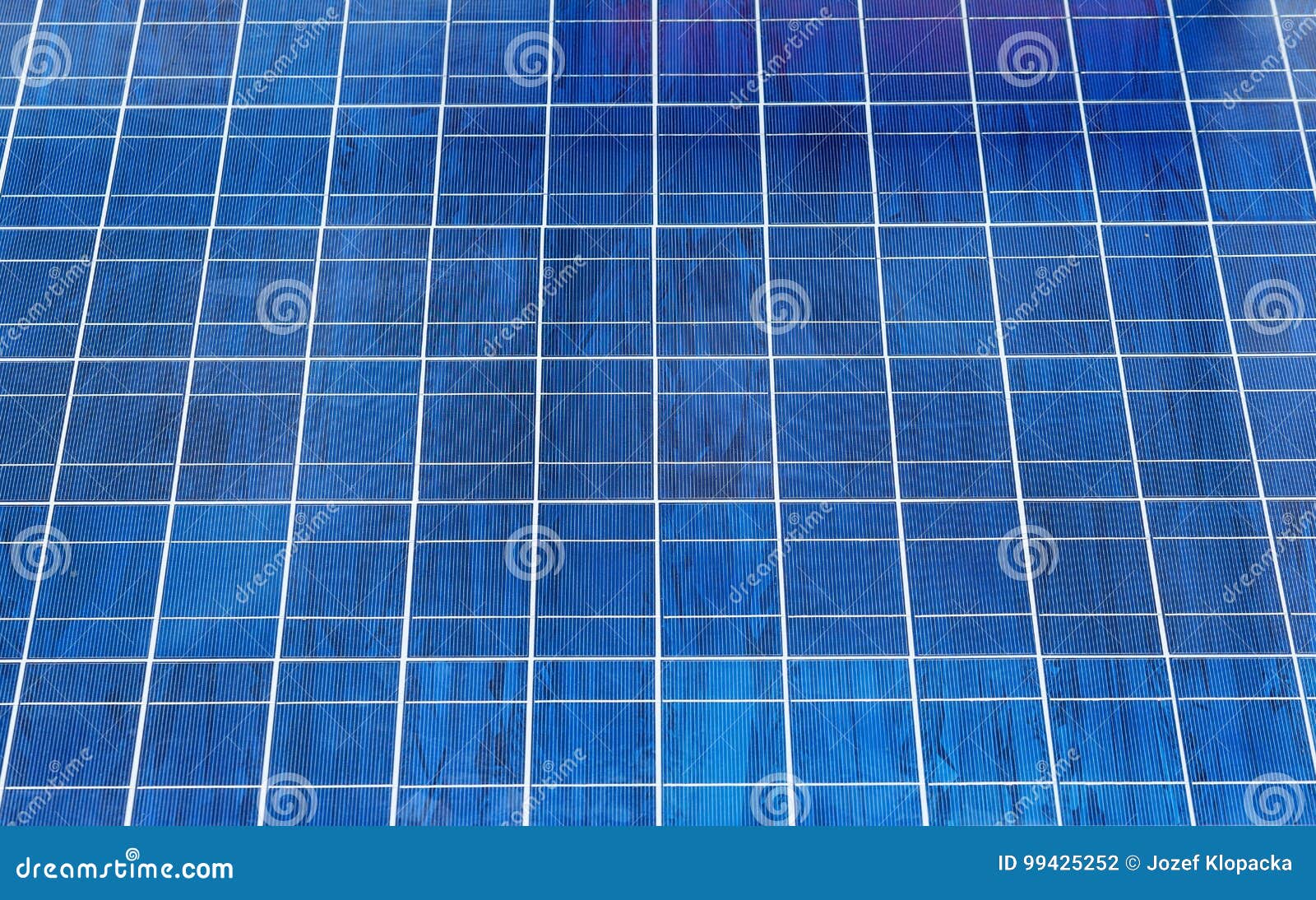 Closeup of Solar Panel Detail. Blue Color. Stock Photo - Image of ...
