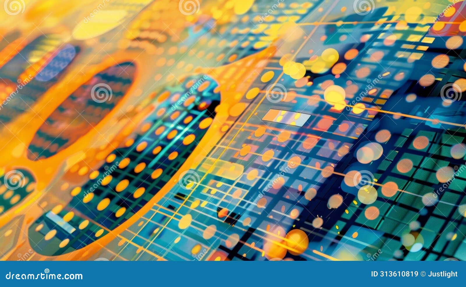 A Closeup of a Solar Panel Prototype Reveals Intricate Patterns and ...