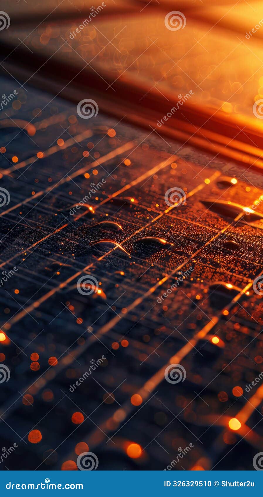 Closeup of Solar Panel Technology Focusing on the Intricate Details and ...