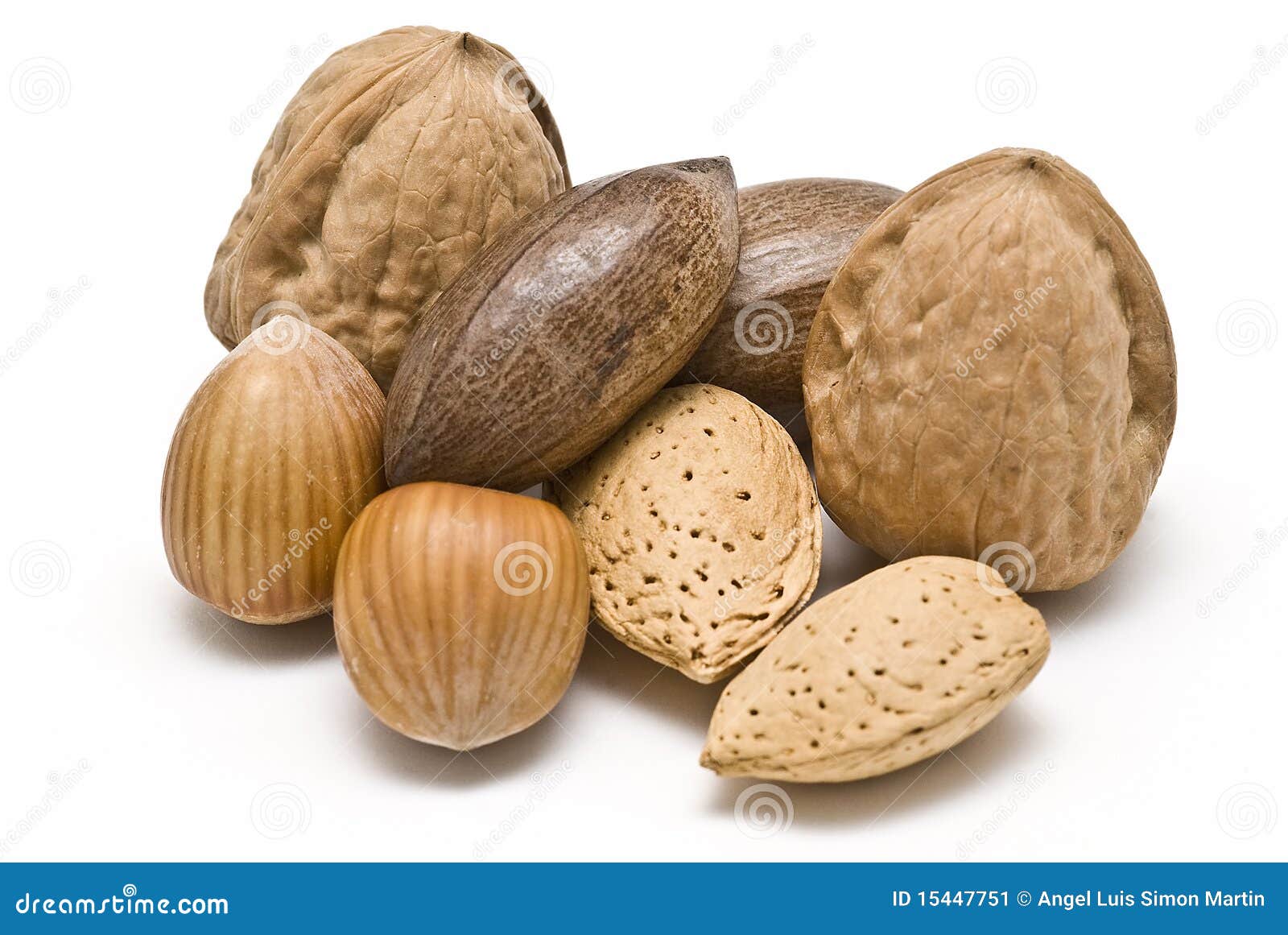 Closeup from some nuts. stock image. Image of ingredients - 15447751