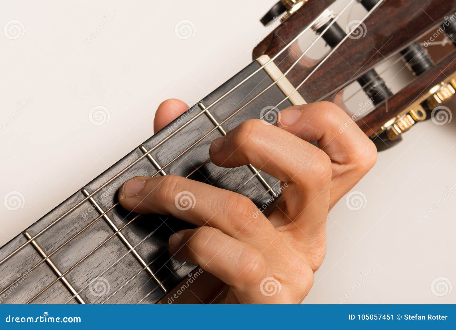 Closeup of Someone Playing the Guitar, Hand Strings Stock Image - Image ...