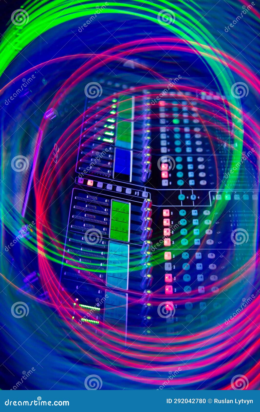 Closeup of Sound Control Panel Stock Photo - Image of panel, mixer ...