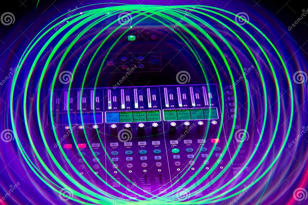 Closeup of Sound Control Panel Stock Photo - Image of concert, mixing ...