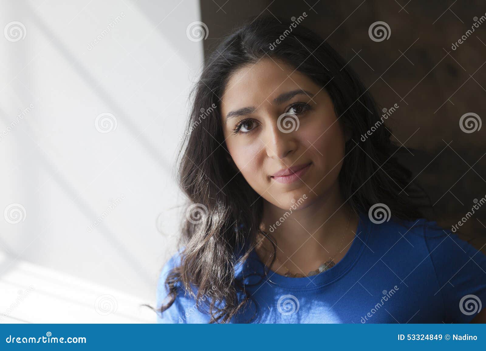 Closeup of a Spanish Woman Smiling Stock Image - Image of culture ...