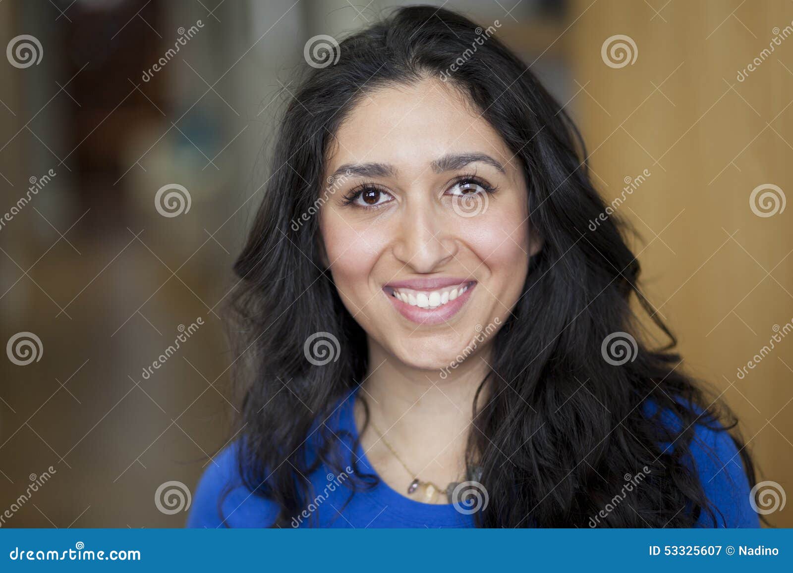 Closeup of a Spanish Woman Smiling Stock Image - Image of european ...