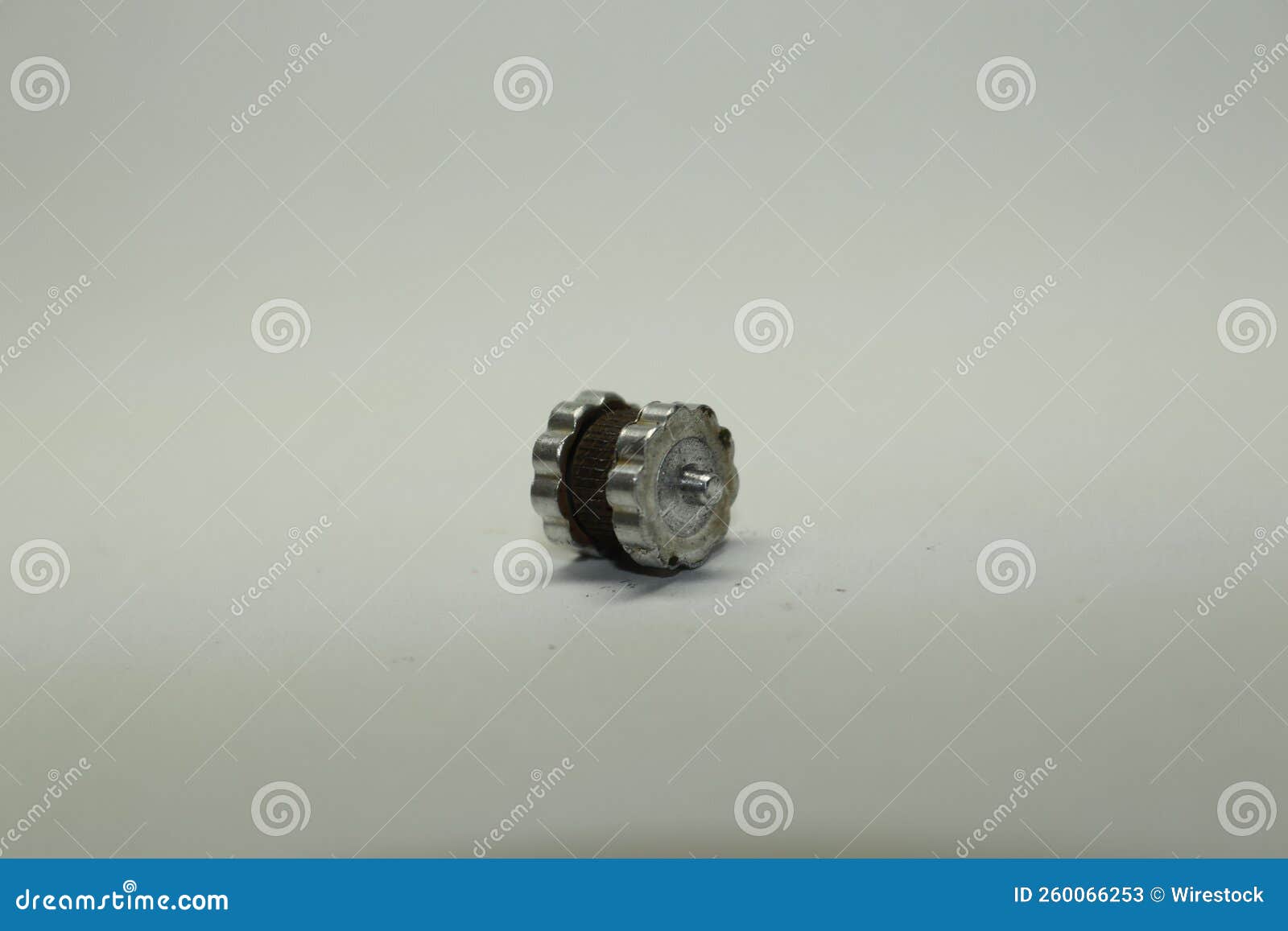 Closeup of a Spark Wheel Isolated on a White Background Stock Image ...