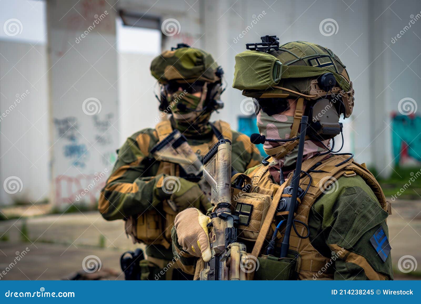 Closeup of Special Forces Soldiers Waiting for Instructions Stock Image ...