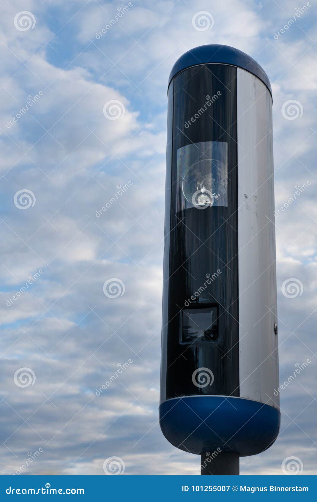 Closeup of a Speed Camera in Sweden Stock Image - Image of blue, camera ...