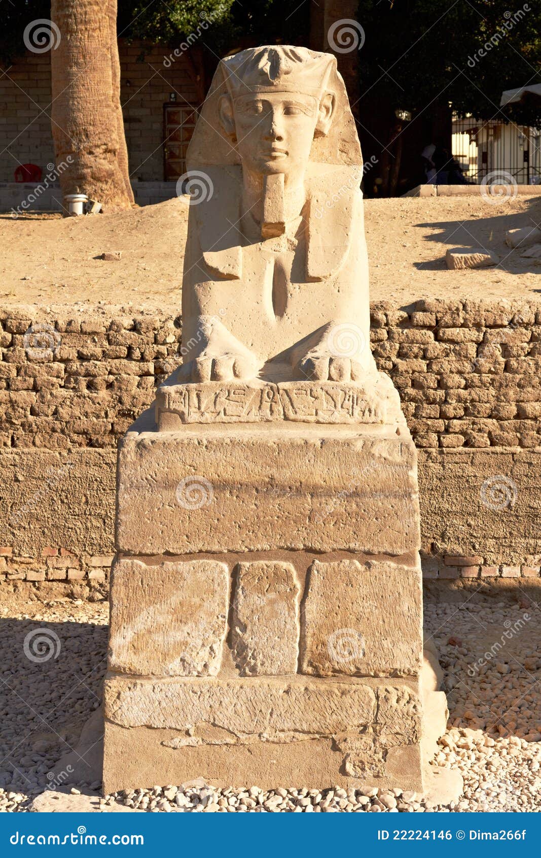 Closeup of Sphinxes at the Temple of Luxor Stock Photo - Image of ...