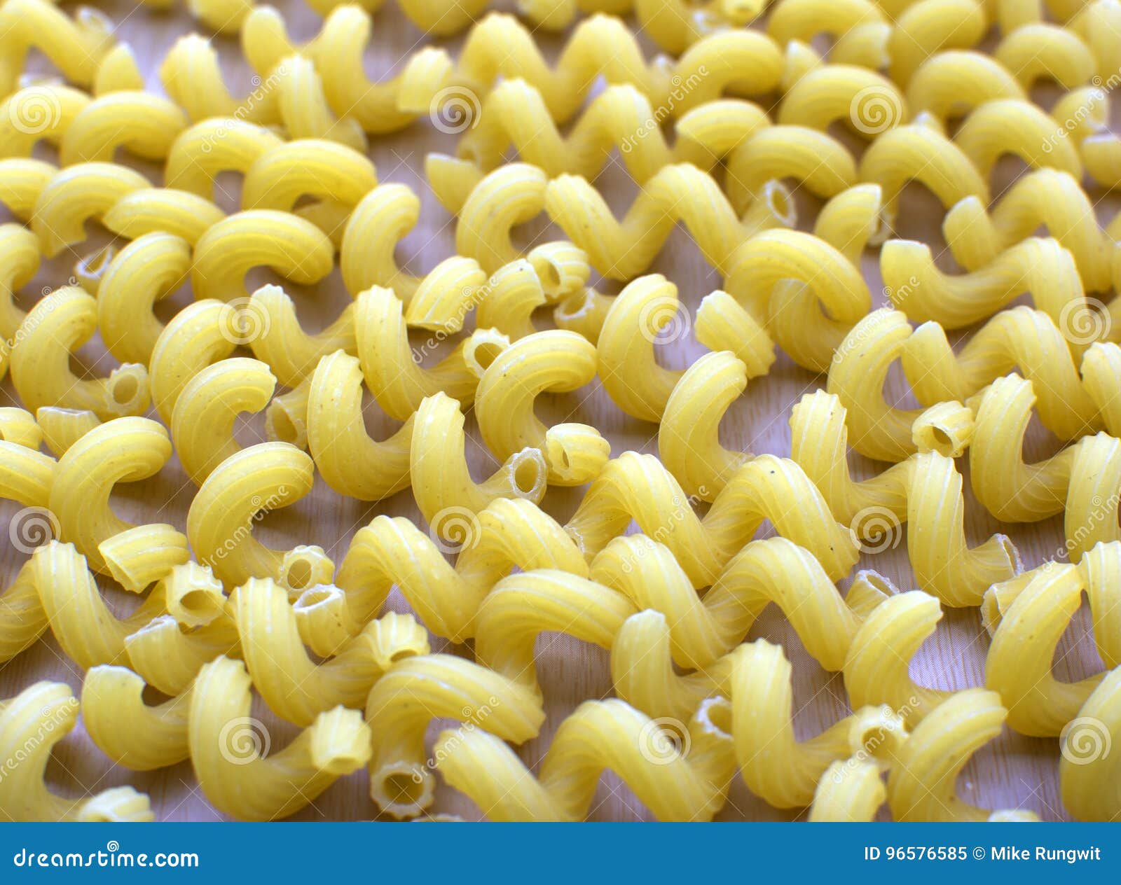 Closeup Spiral Pasta Italian Style, Spiral Shape. Stock Image - Image ...