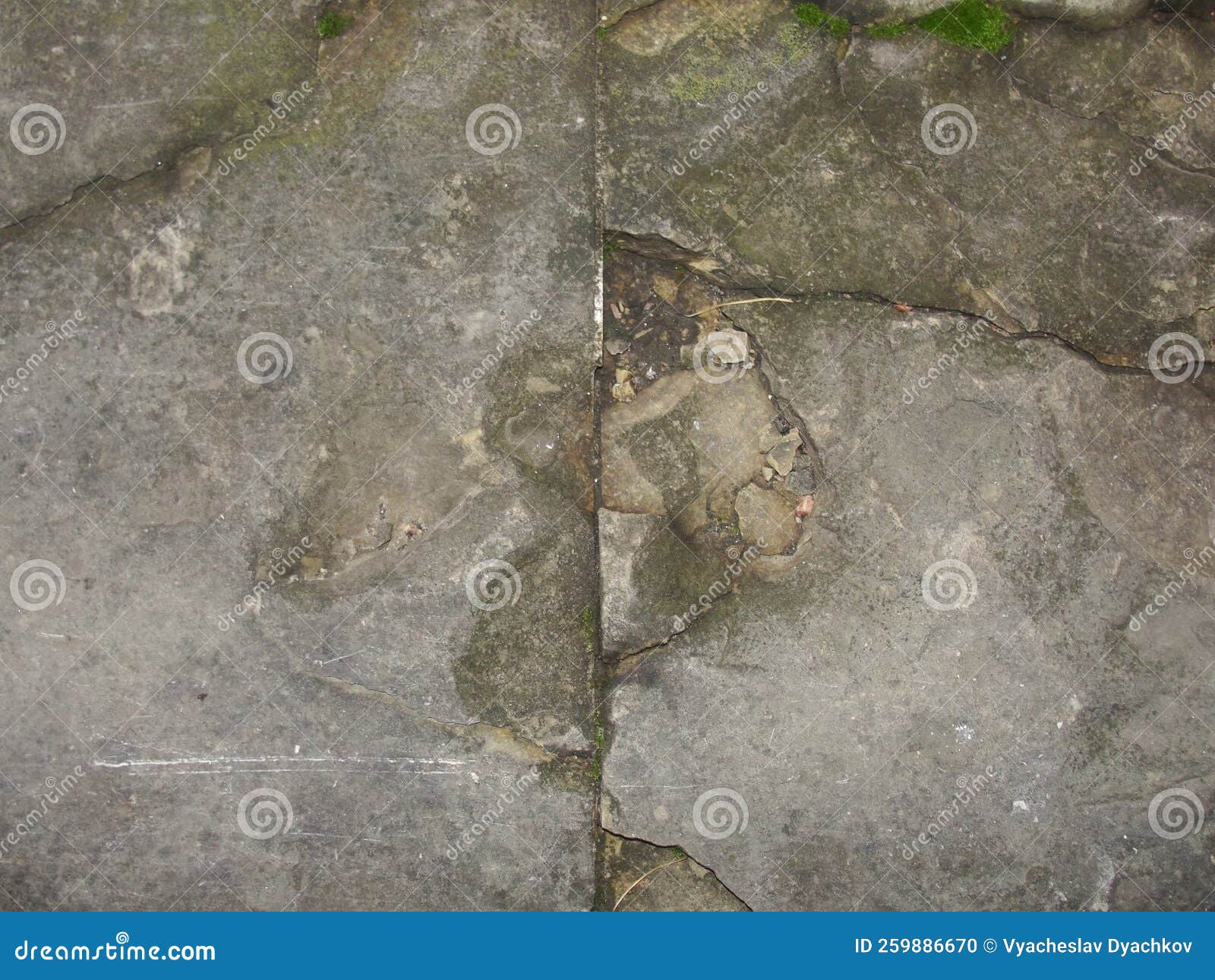 Closeup Split, Cracked Layers of Old Masonry, Limestone. Facing Plates ...
