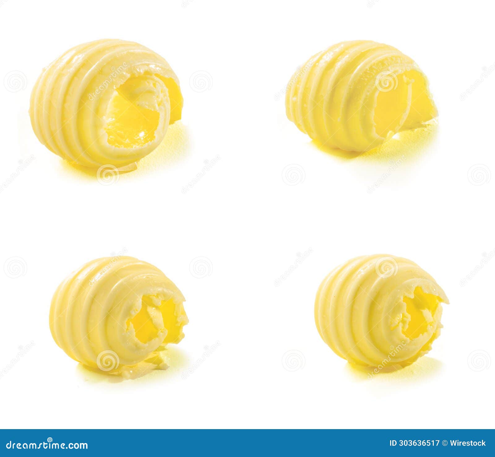 Closeup of a Spoon of Butter, Cut Out on a White Background Stock Image ...