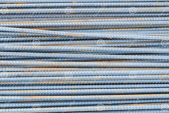 Stack of Deformed Bar in Construction Site . Stock Image - Image of ...