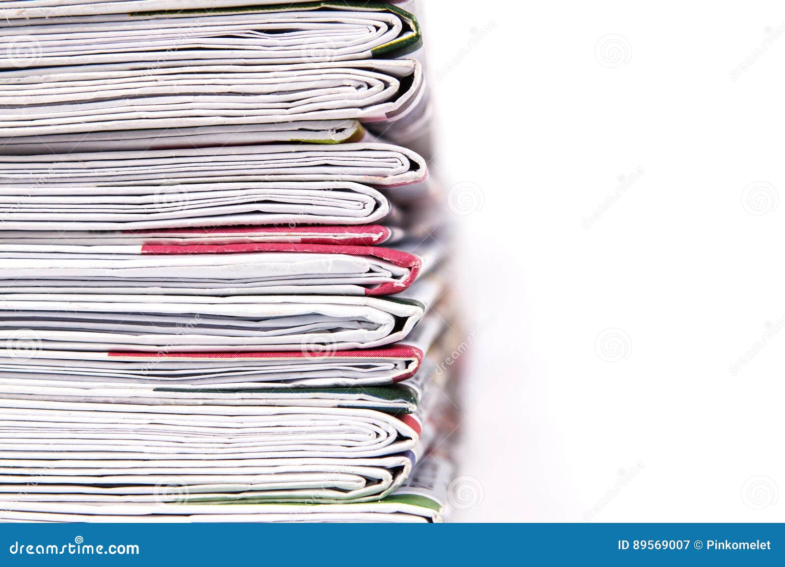 Closeup stack of newspaper stock image. Image of advertise - 89569007