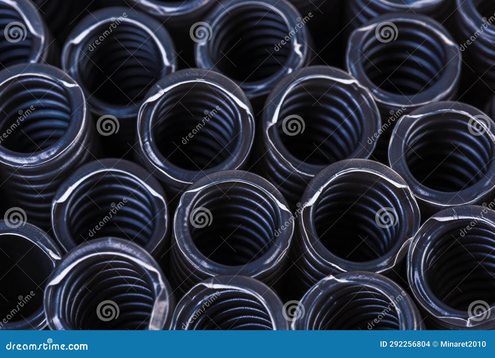 Stacked Corrugated Flexible Conduit Electrical PVC Wiring Pipe Royalty ...