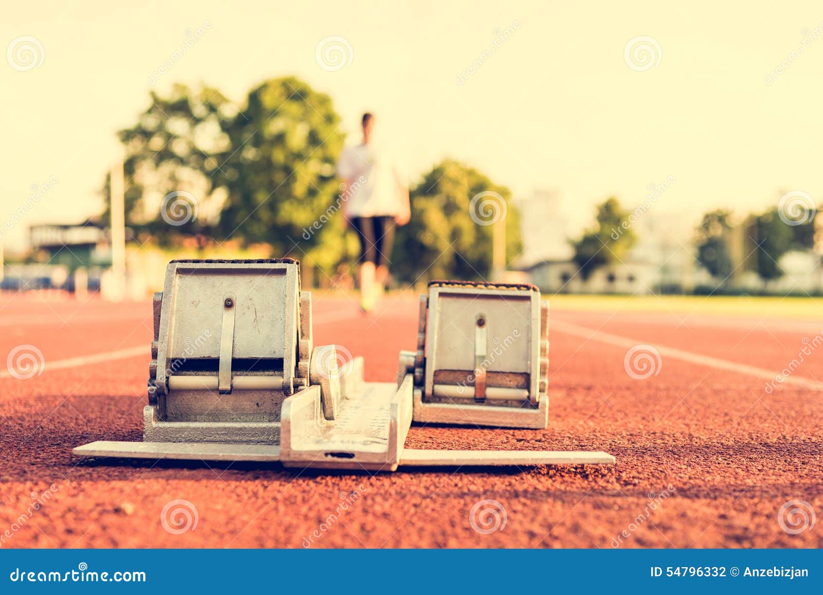 Closeup of a Starting Block. Stock Photo - Image of back, achieve: 54796332