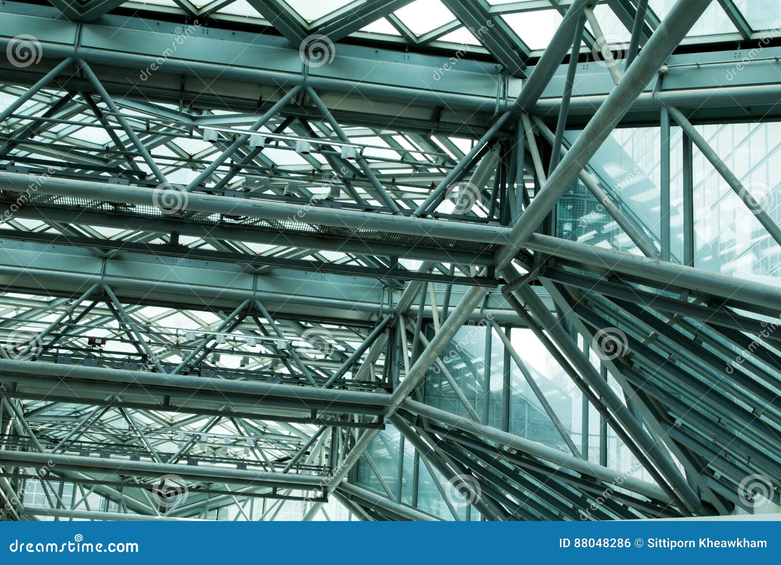 Closeup of Steel Structure Framework Stock Photo - Image of material ...