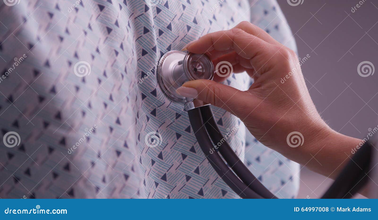 Closeup of Stethoscope on Patient S Chest Stock Photo - Image of ...