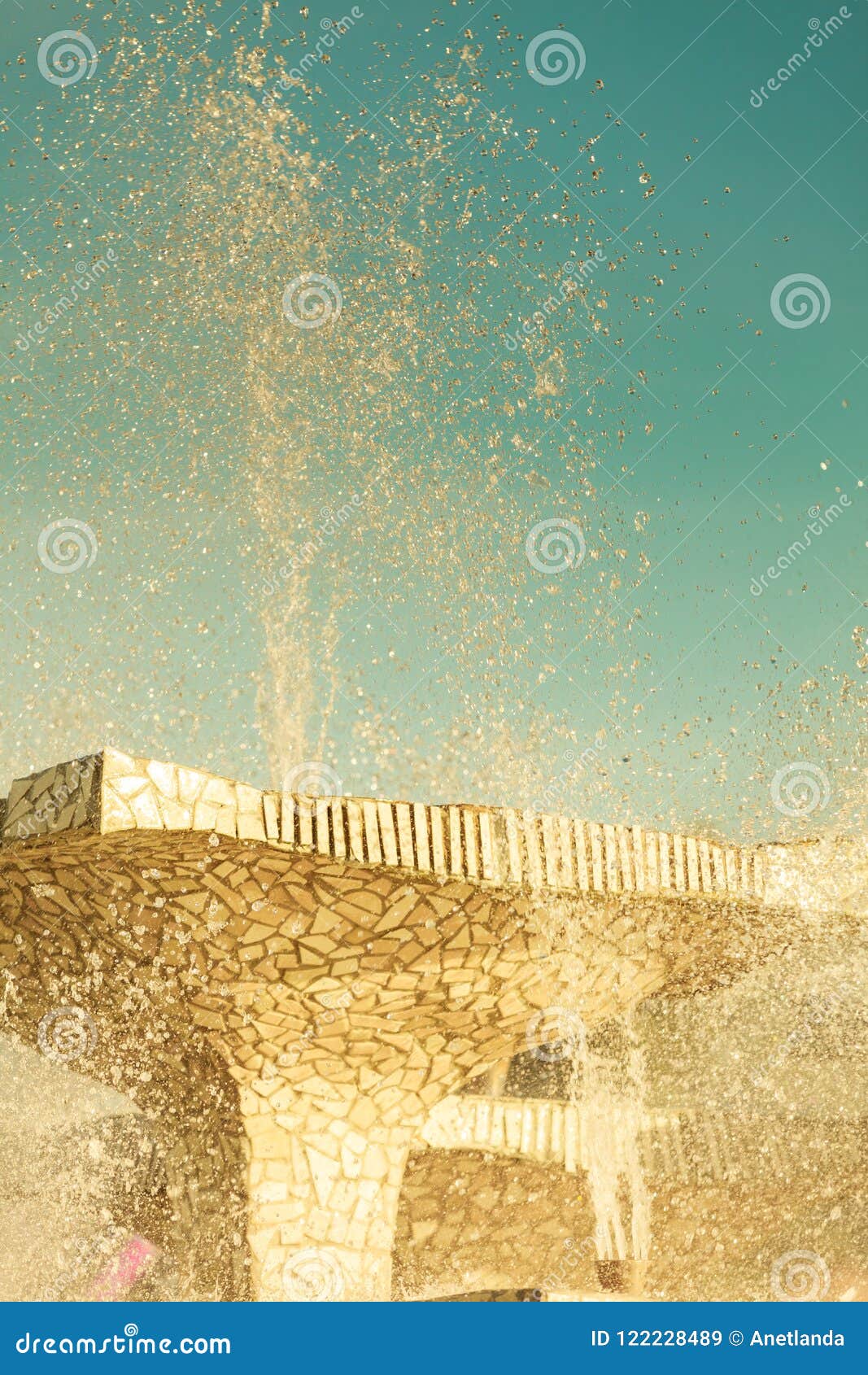 Closeup of Stone Fountain with Dripping Water Stock Image - Image of ...