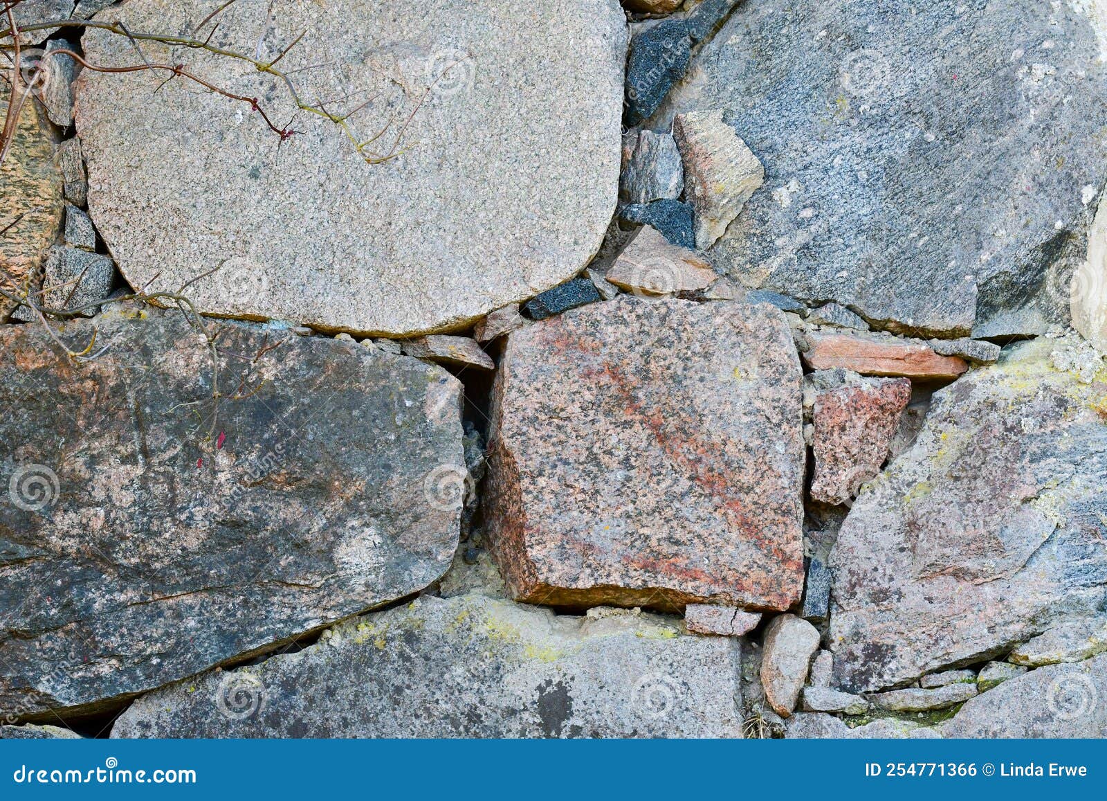 Closeup of Stones of a Wall Stock Photo - Image of dark, floor: 254771366