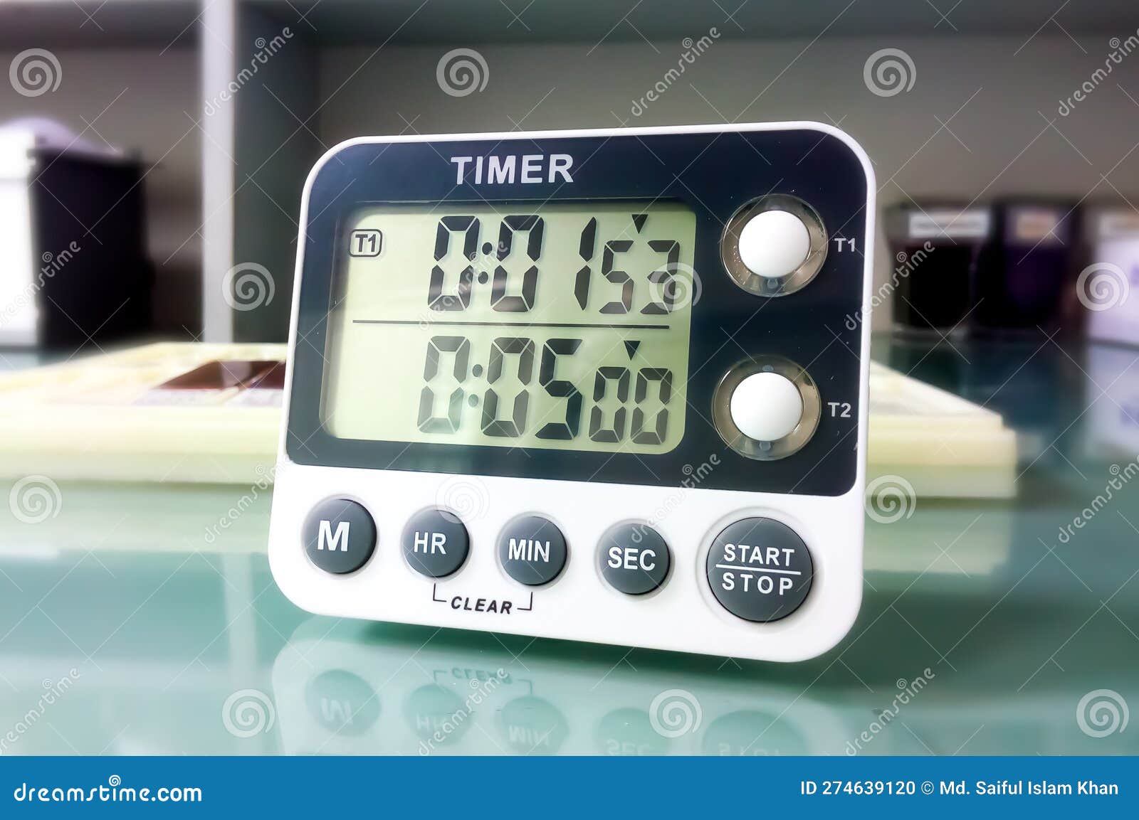 Closeup Stop Watch In Laboratory Timer Laboratory Test Time Counting