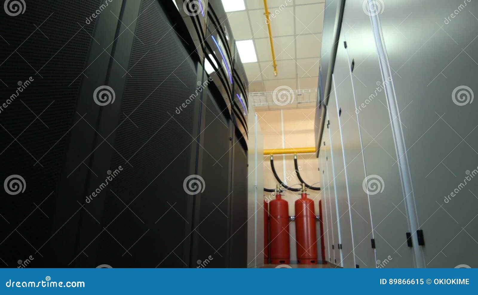 Closeup Storage Center Data with Fire Extinguisher Stock Video - Video ...