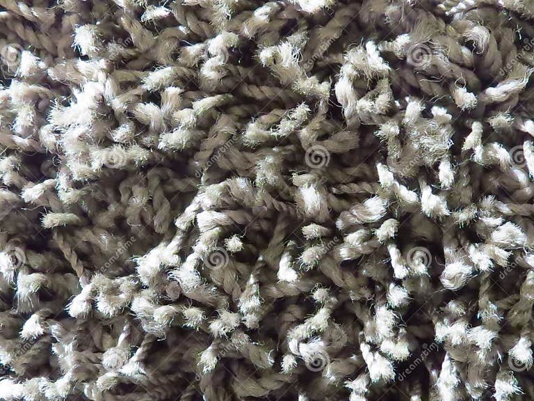 Closeup of Stringy Black and White Carpet Texture Details Stock Photo ...