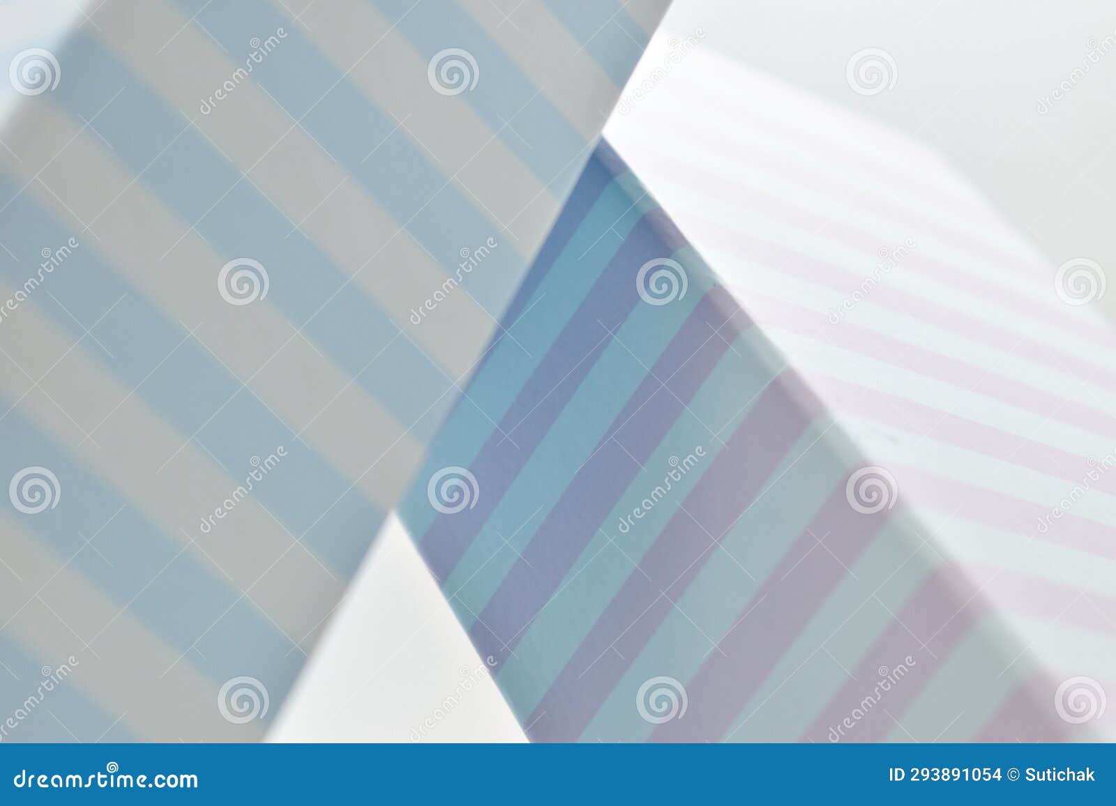 Closeup Stripe Pink and Blue Paper Box, Package for Design Stock Photo ...