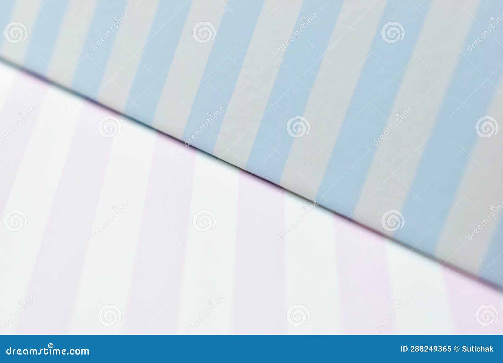 Closeup Striped Pink and Blue Paper Box, Package for Design Stock Image ...