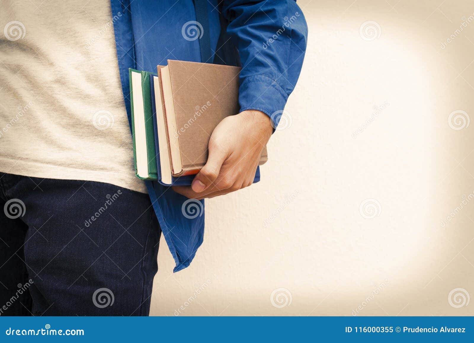 Student Hands with the Books Stock Image - Image of student, academia ...