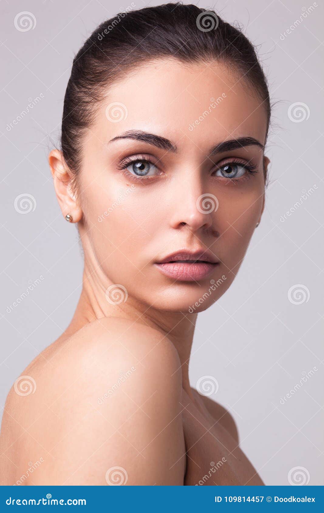 Beautiful Brunette Woman Portrait Stock Image Image Of Cool Girl