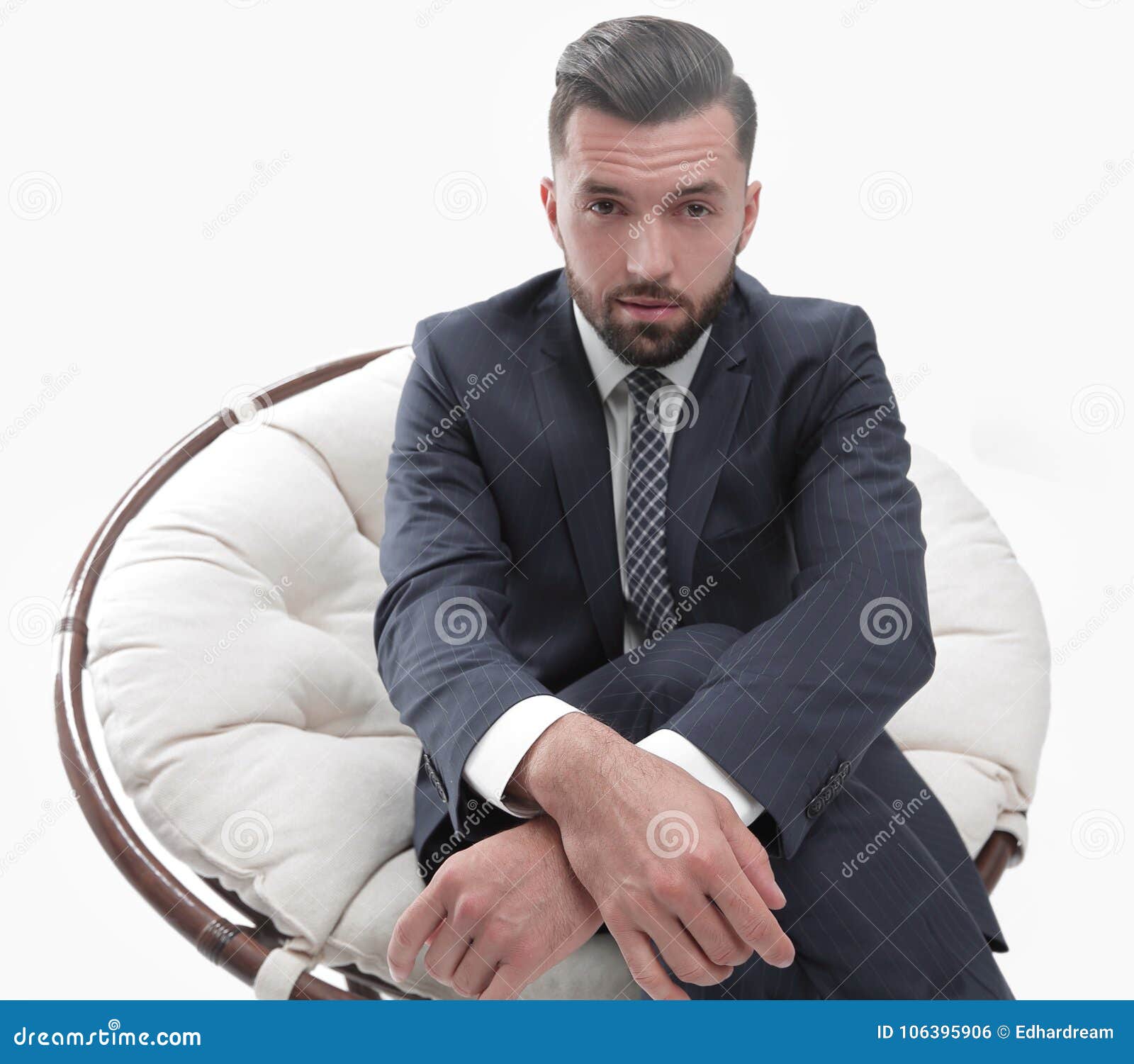 Successful Businessman Sitting in a Chair. Stock Photo - Image of ... Successful Businessman Sitting in a Chair. Stock Photo - Image of ...