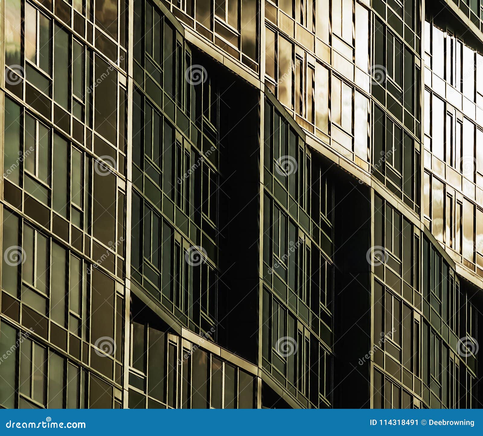 Closeup of Sunlight Reflecting Off of Building Stock Image - Image of ...