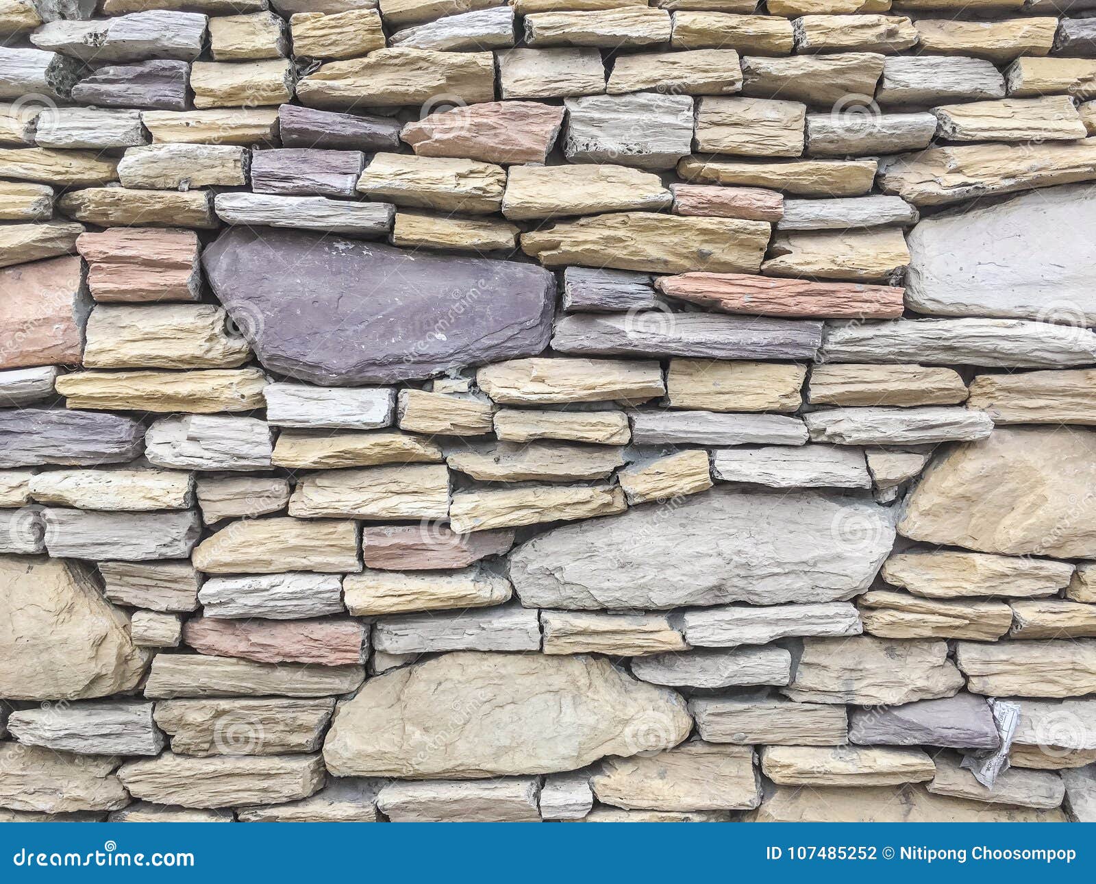 Closeup Surface Brick Pattern at Old Stone Brick Wall Textured ...