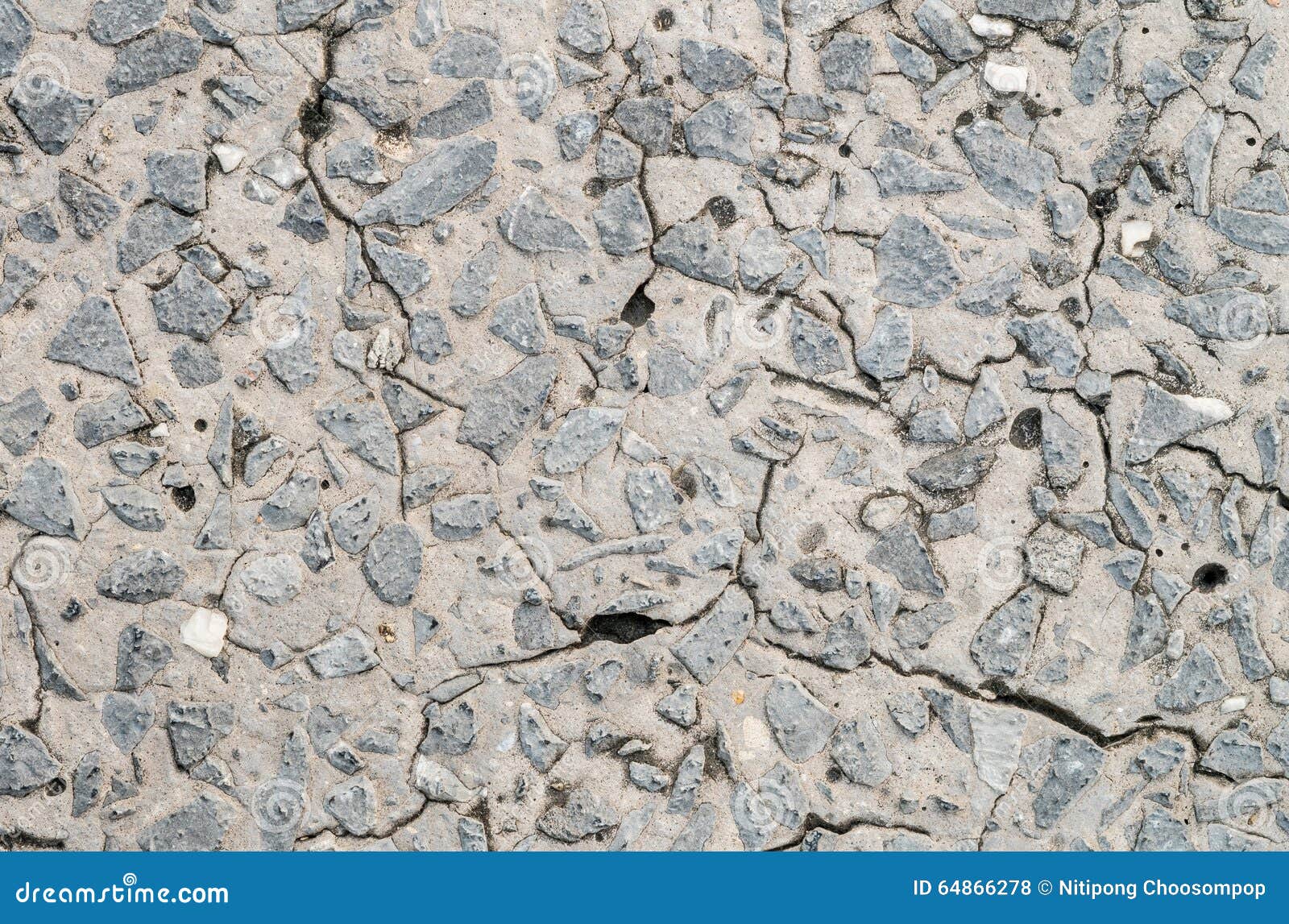 Closeup Surface Crack Stone Floor Texture Background Stock Photo ...