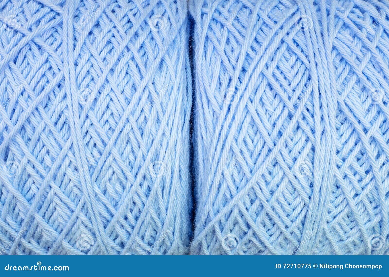 Closeup Surface of Fabric Pattern at Pile of Blue Yarn Texture ...