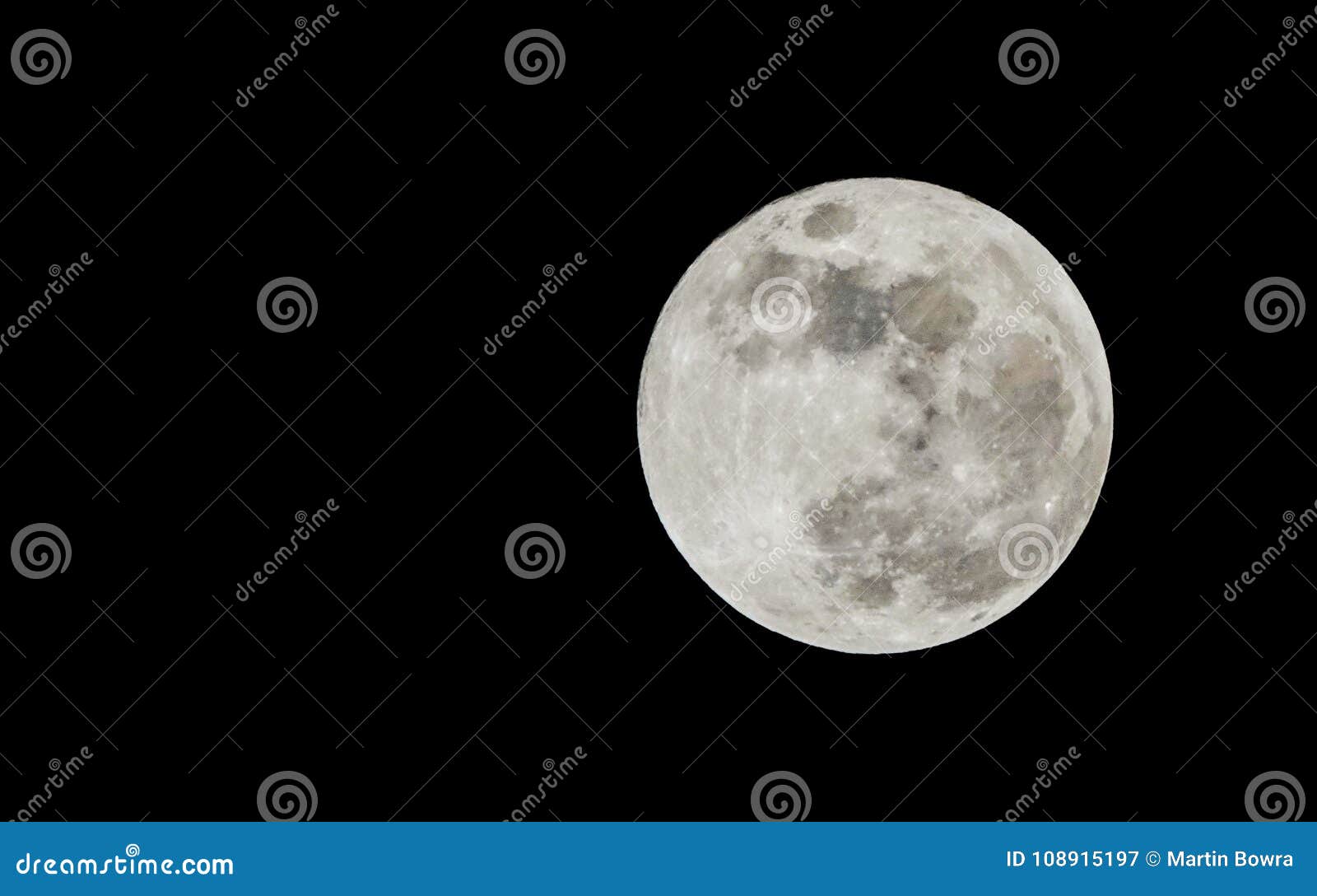 A full blue moon stock image. Image of moonlight, night - 108915197