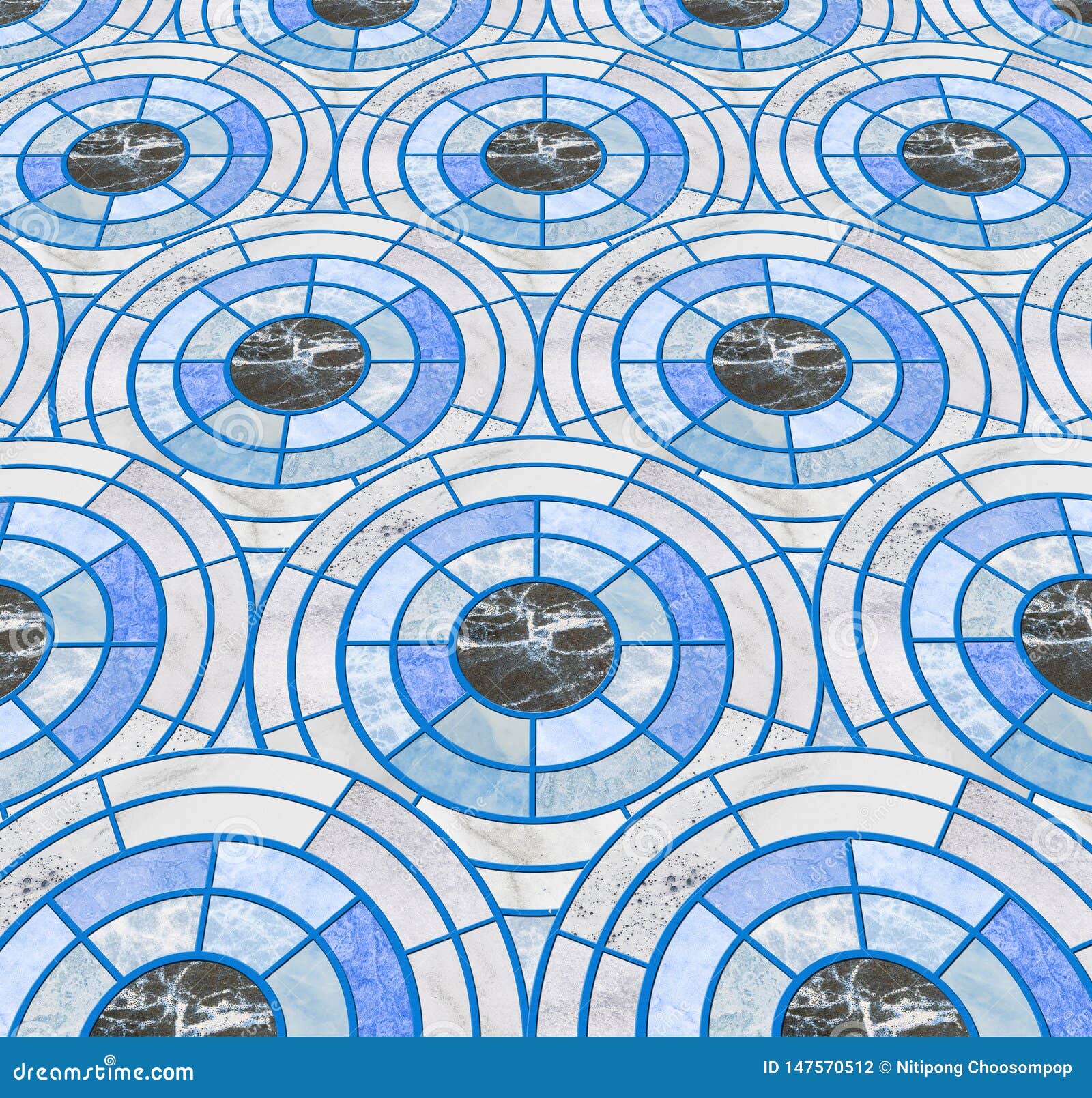 Closeup Surface Tile Circle Pattern by Mix of Color Marble Stone Floor ...