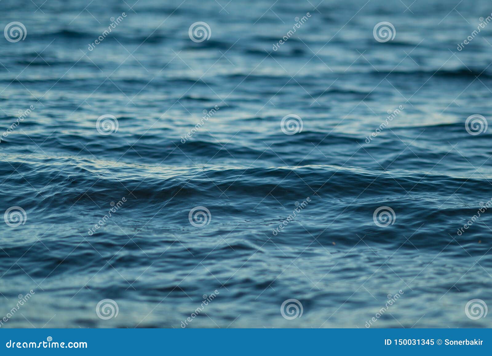 Closeup Surface of Wavy Ocean Blue Sea Water. Abstract Background ...